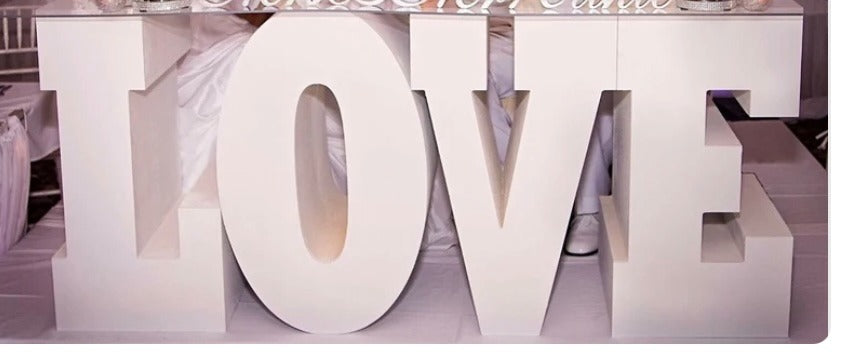 Love Table WHITE - Monroe, LA - Dansby's Taylor Rental Center